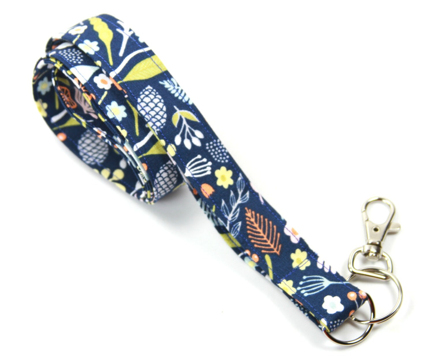 FLORAL Fabric Lanyard Flower badge Holder Spring lanyard