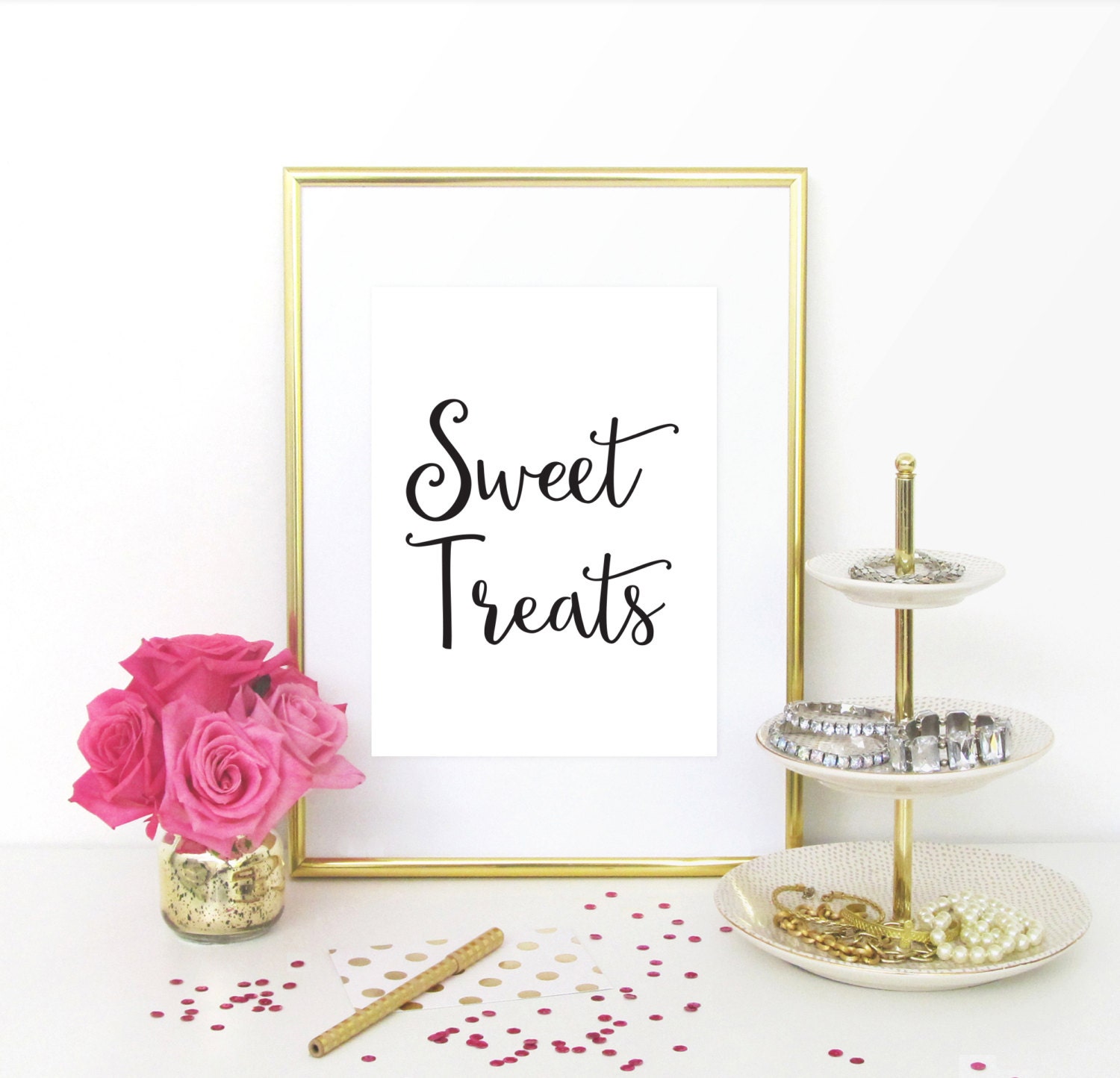 Sweet Treats sign Candy Buffet sign Wedding Candy Bar Sign