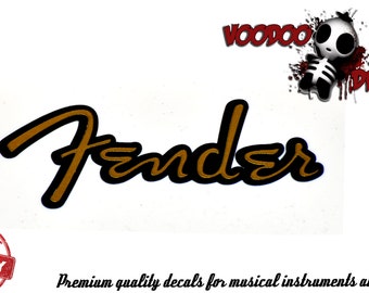 Fender guitar logo | Etsy