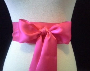 Hot pink sash | Etsy