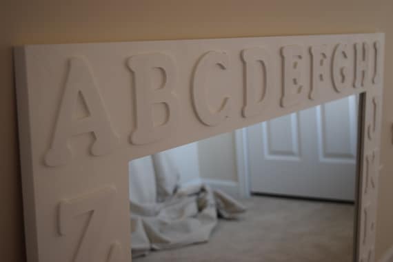 Mirrored Alphabet Letters Freestanding