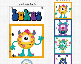 Monster growth chart | Etsy