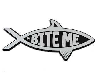 Bite me fish decal | Etsy