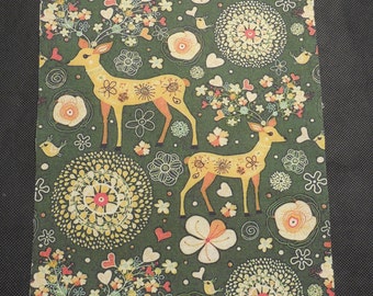 Deer fabric | Etsy