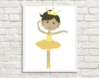 Items similar to Tiny Dancer - Art Print graceful watercolor painting ...