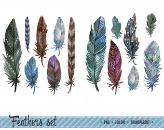 Feather clip art | Etsy