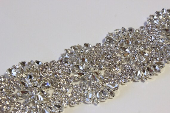 one yard applique trim Bridal Applique rose gold trim