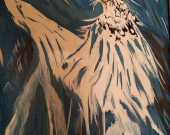 Items similar to Torrit the Tiger 18" x 12" White Tiger in Water print ...