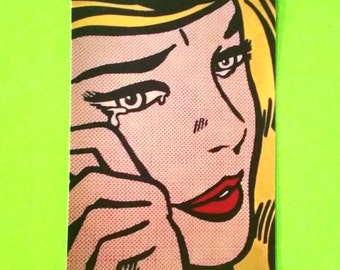 Unique crying comic girl related items | Etsy