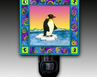 Penguin lamp | Etsy