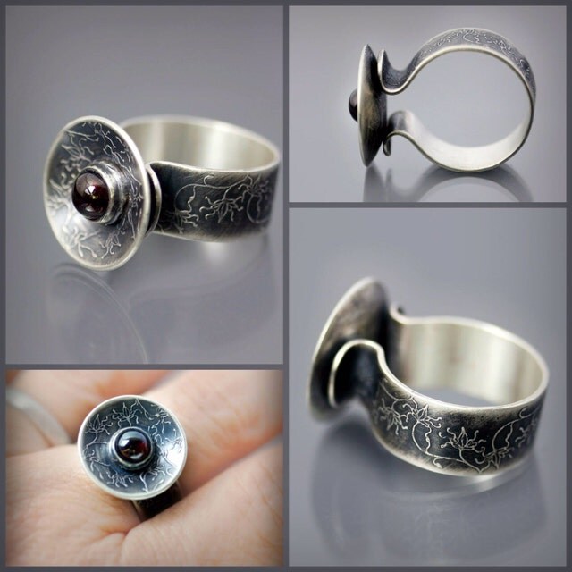 artful sterling silver and gold jewelry by lisahopkins on Etsy