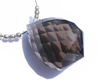 Smoky quartz pendant | Etsy
