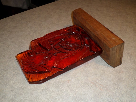 Blenko Art Glass Don Sheppard large Holy Family Nativity