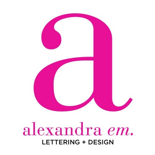 alexandra em design & handlettering by alexandraemdesigns on Etsy