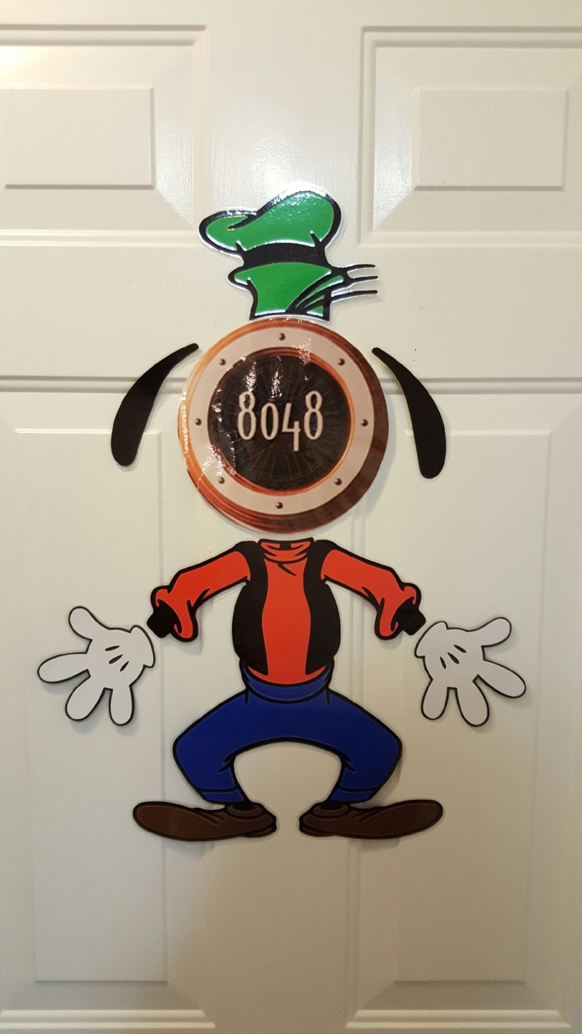 Goofy The Goof Classic Body Part Stateroom Door Magnets for