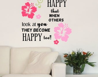 Positive wall decal | Etsy