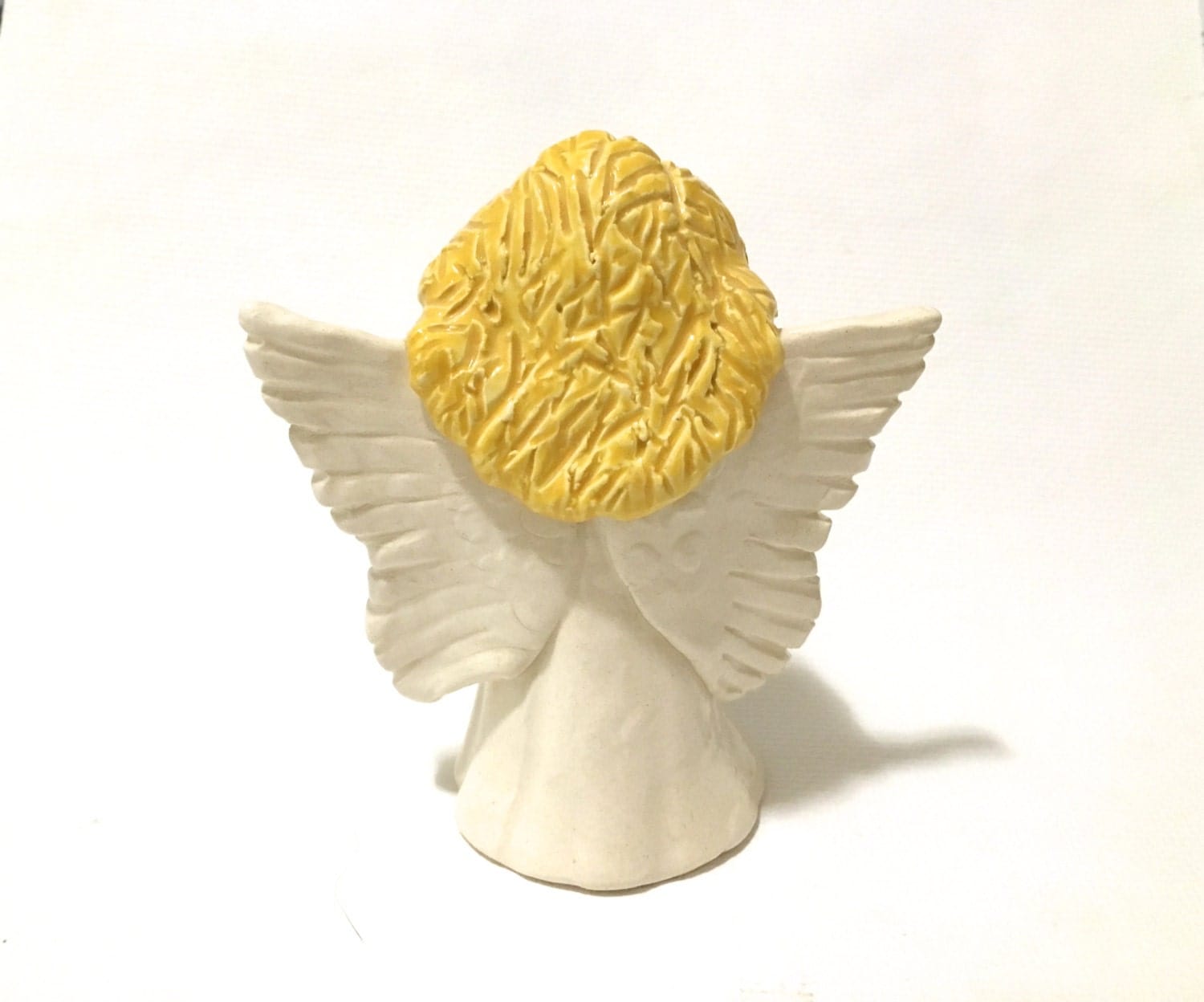 Angel Figurine Hand-Built Angel Sculpture by CindiHaleCeramicArt