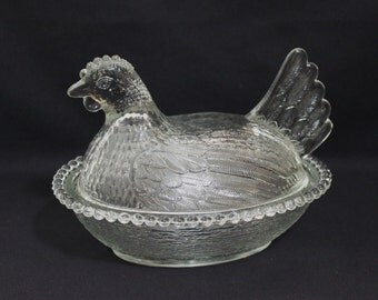 Unique chicken candy dish related items | Etsy