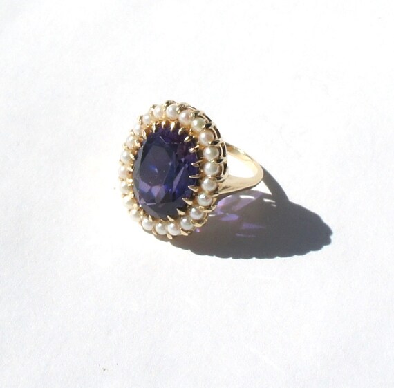 Items similar to Gorgeous Estate 14k Yellow Gold Princess Color Change ...