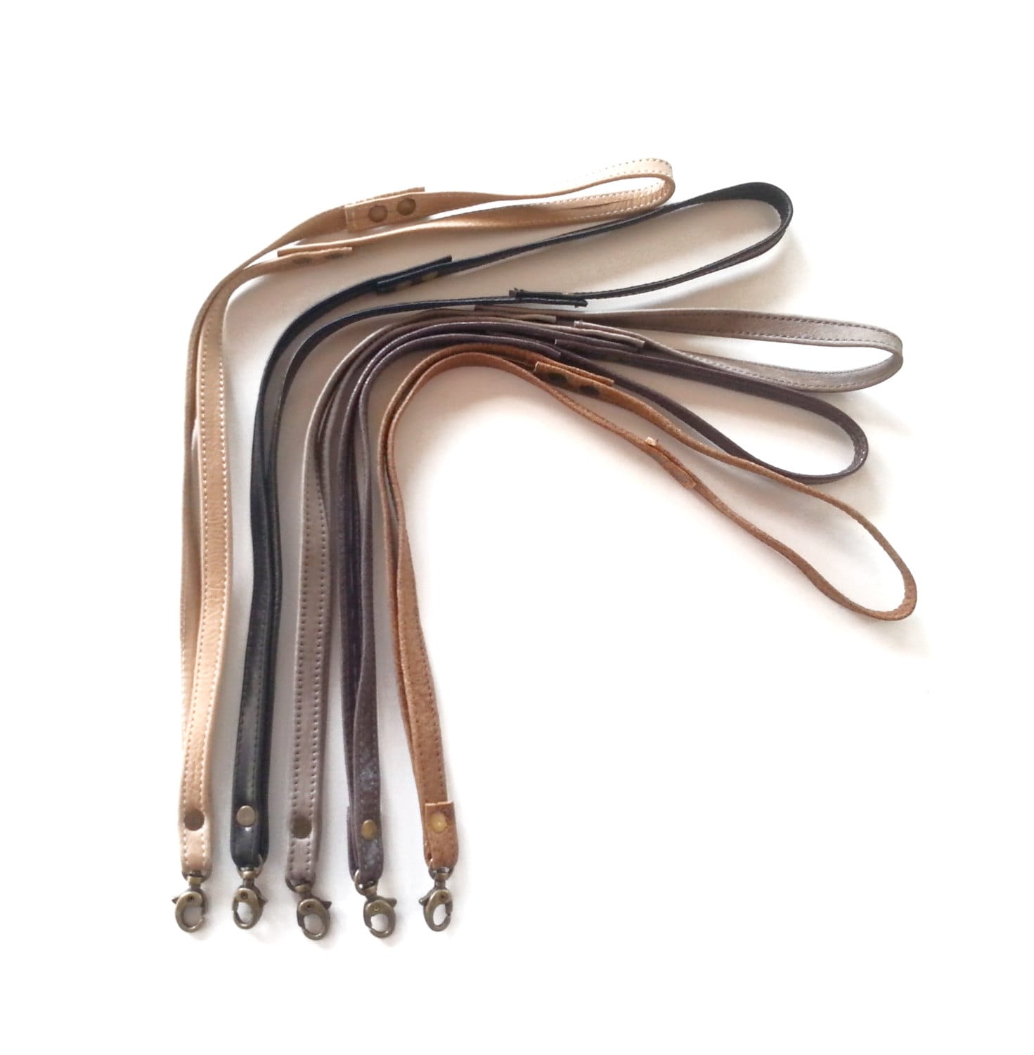 Handmade leather lanyard Leather keychain Gift for women