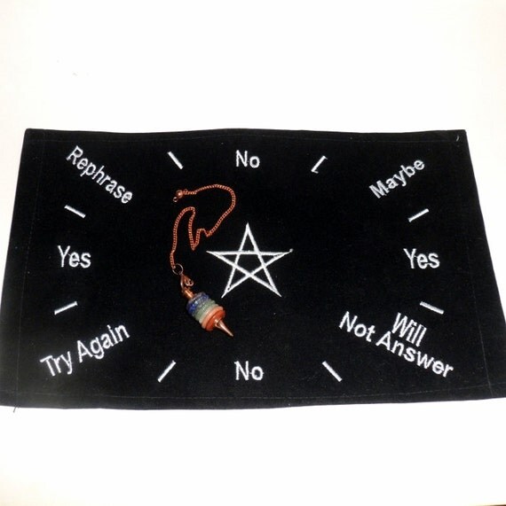 Pendulum Divination Mat Divination Tool Reiki Wicca by earthegy