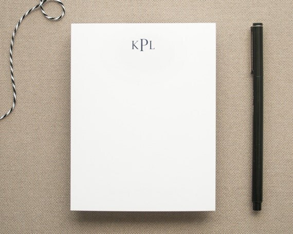 Personalized Monogrammed Notepad / Small Notepad with Monogram