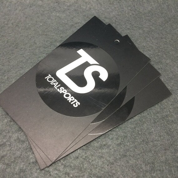 1000 UV hang tags custom UV glossy hang tags UV by wovenlabelZ