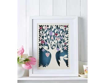 Papercut template | Etsy