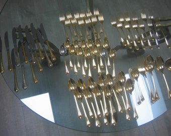 Unique gold plated flatware related items | Etsy