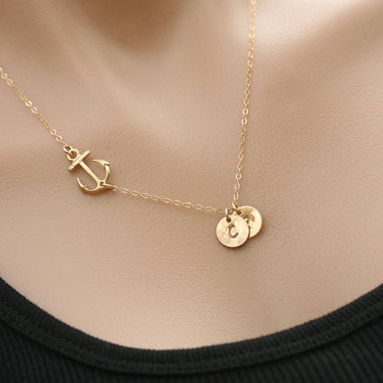 Elegant simplistic jewelry with hand stamped charms by tydesign