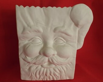 Clay face santa | Etsy