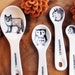 Forest Animal Ceramic Measuring Spoons