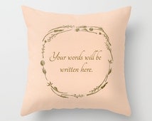 Unique words on pillows related items | Etsy