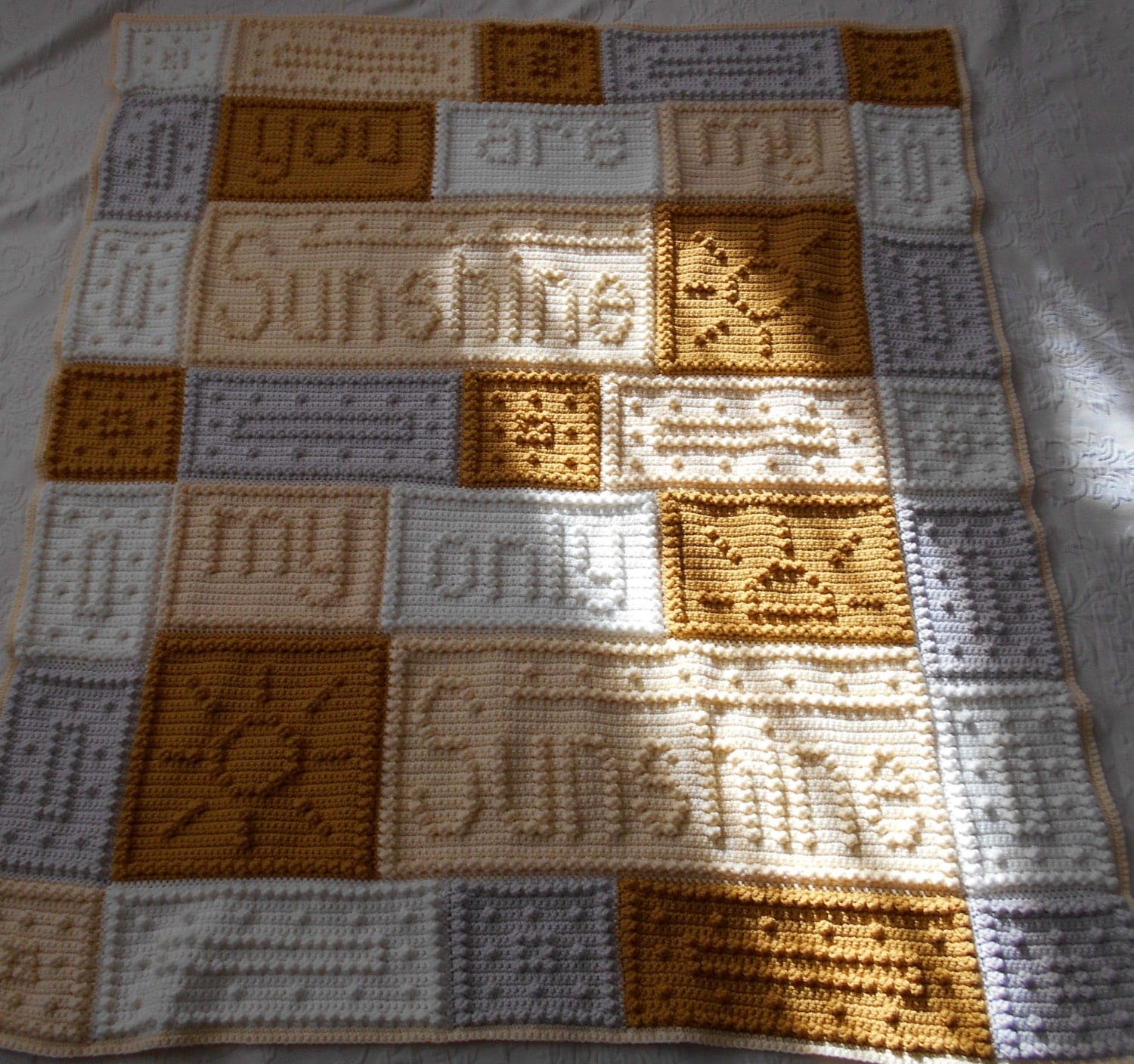 SUNSHINE pattern for crocheted blanket