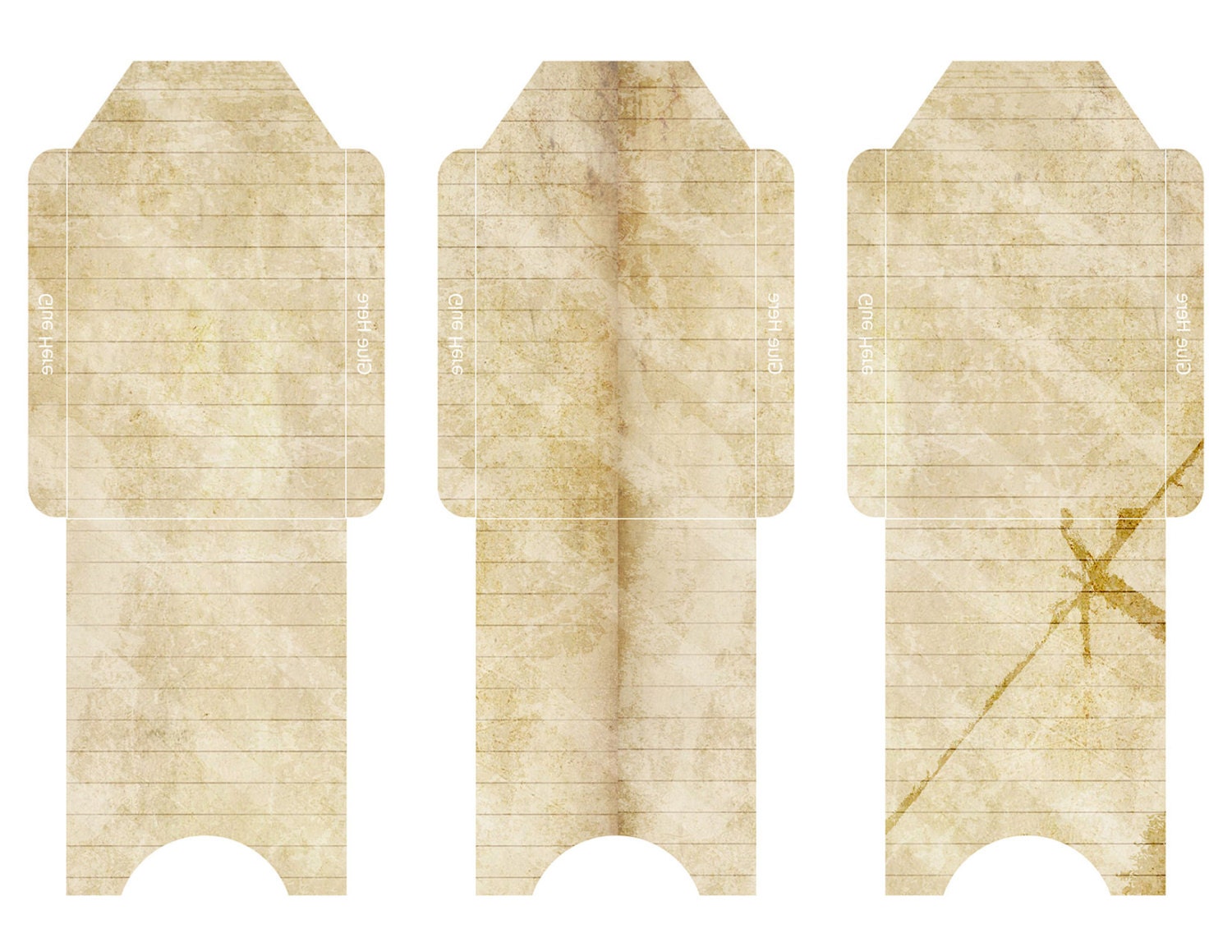 printable journal pockets tags tabs old paper antique digital