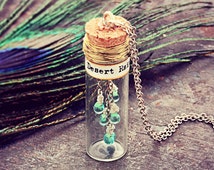 Popular items for glass vial necklace on Etsy