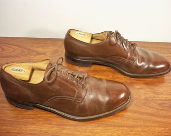 Vintage Freeman Shoes For Men Brown Leather Men's by Joeymest