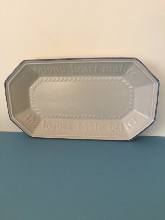 Vintage Pfaltzgraff 528 Ceramic Bread Plate Loaf Plate