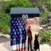 Soldiers and Flag Wall Mounted Mailbox