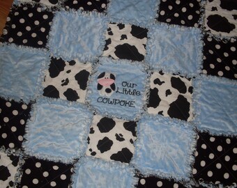Western baby quilt | Etsy