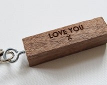 Popular items for wood keychain on Etsy