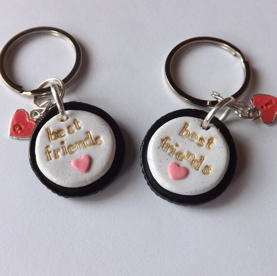 Personalized Oreo Keychains Best Friend Keychains BFF Gift