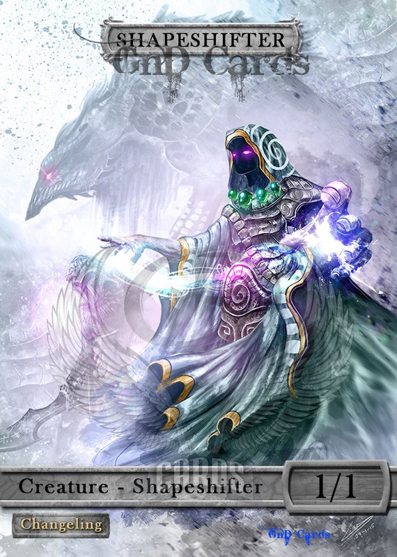 3x Shapeshifter Custom Altered Tokens MTG