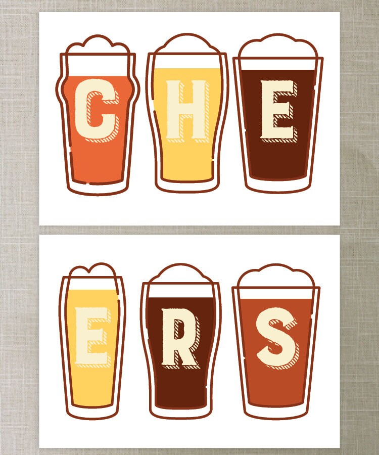 Cheers To Beers Any Age Beer Banner Beer Birthday Banner