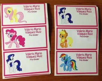 My little pony label | Etsy