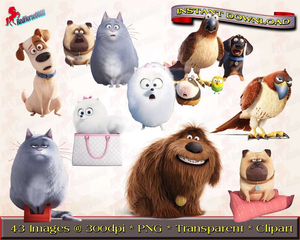 43 The Secret Life of Pets Character PNG Images by RedHorse0088