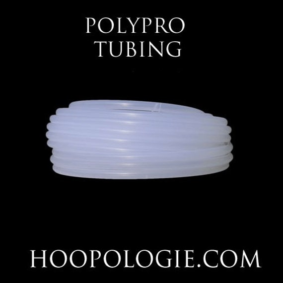 Natural Clear Polypro Tubing Small Coil 5/8 and 3/4 by Hoopologie