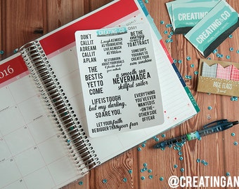 Sarcastic Funny Quote Planner Stickers for a by creatingandco