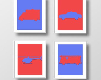 Firetruck nursery | Etsy