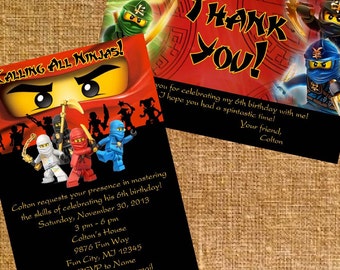 Ninjago invite | Etsy